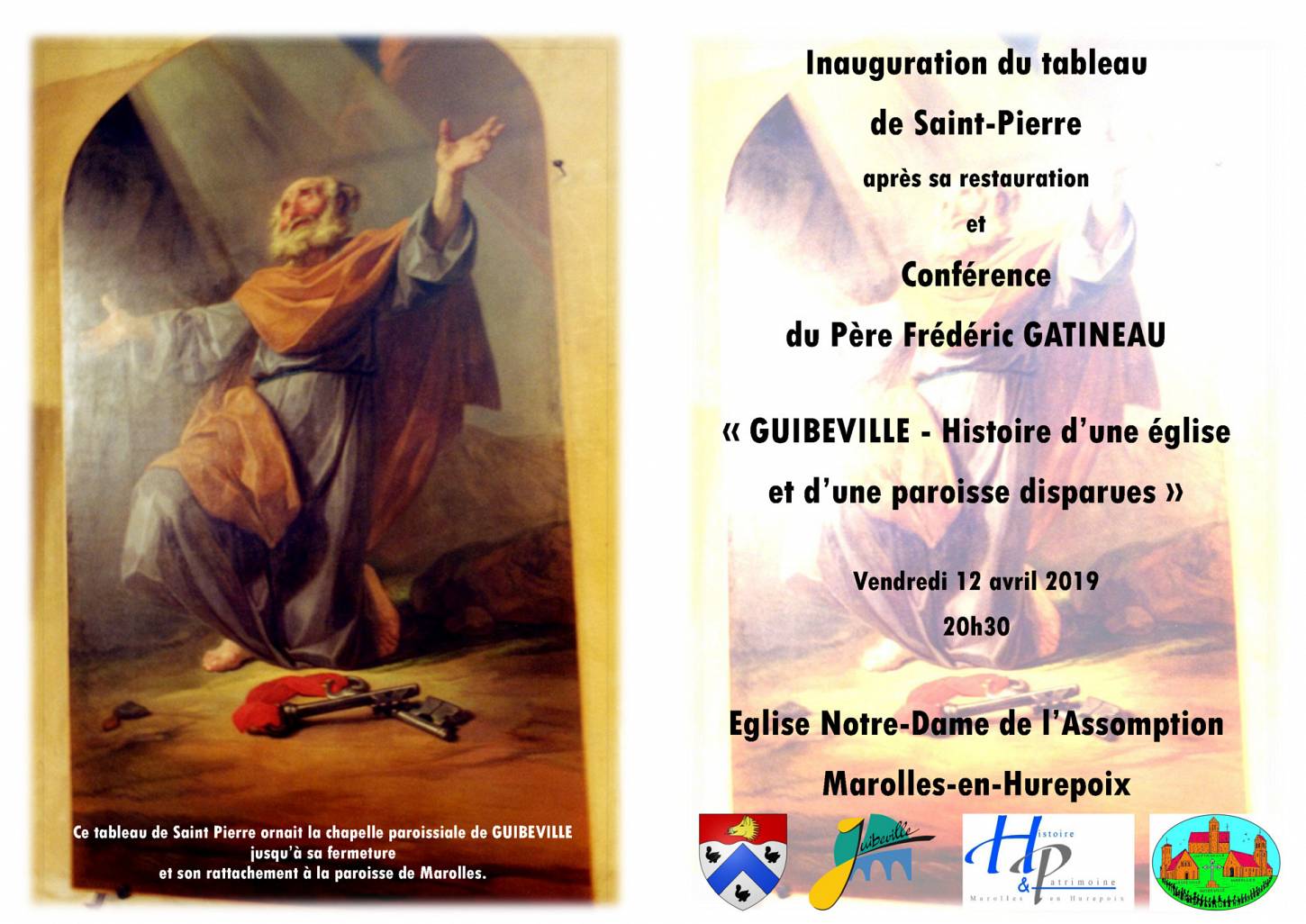 Inauguration du tableau de Saint Pierre | Site officiel de la Mairie de ...